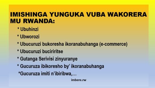Imishinga yunguka vuba wakorera mu Rwanda | IMBERE