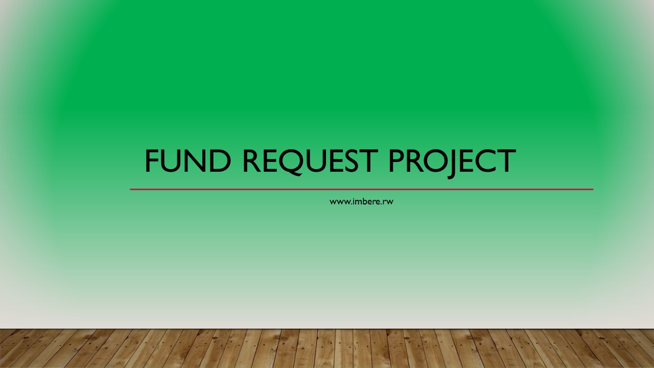 Free fund request project template DOC | IMBERE